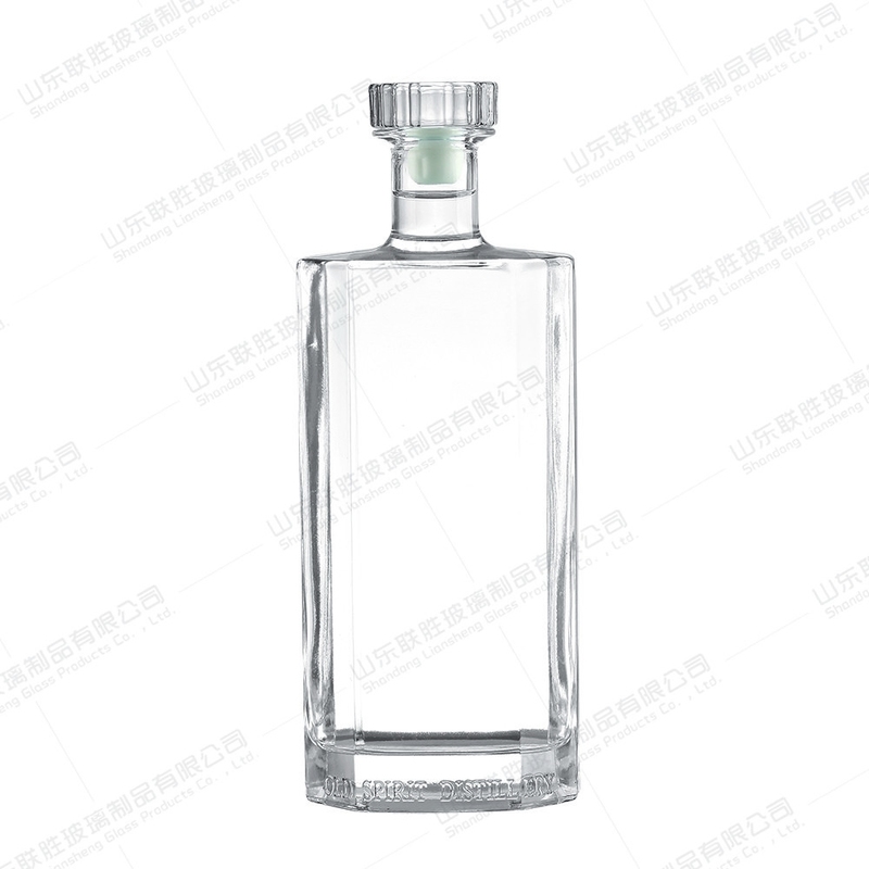 Tipo de sellado del tapón de goma Octagonal Flat 750 ml Botella de ...